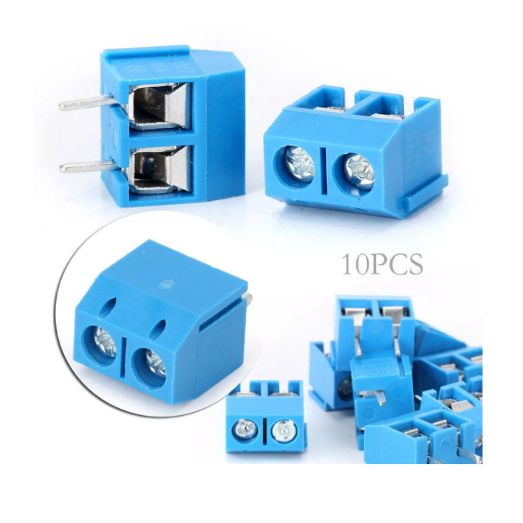 (10ชิ้น) 2 Poles 2 Way KF301-2P Screw Terminal Block Connector 5.0mm ...