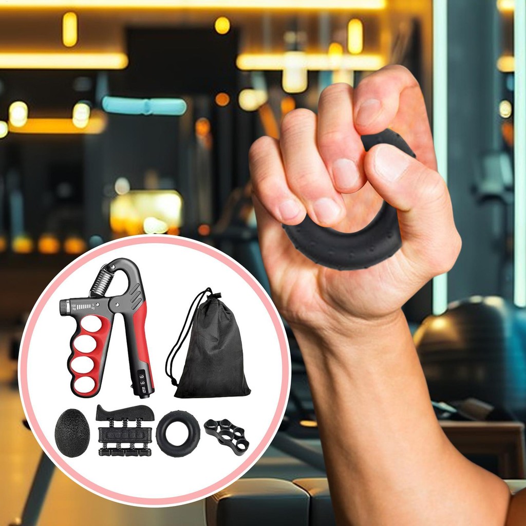 Grip Strength Trainer Kit Multifunctional Finger Trainers พร้อมกระเป๋า ...
