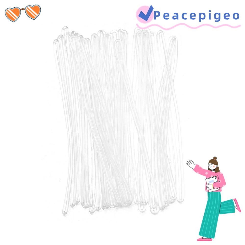 Peacepigeo 30 ชิ้นพลาสติกใส, PVC 6 นิ้วกระเป๋าเดินทางสายรัด,แท็กชื่อโปร่งใสแท็ก Loop Office ...