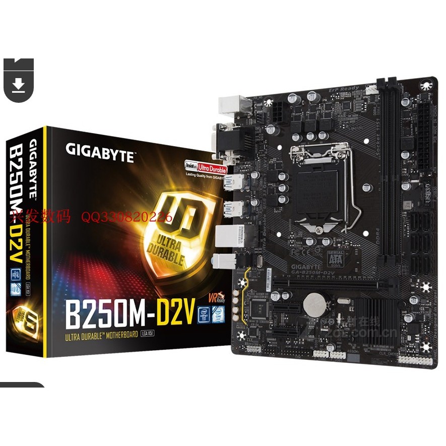 กล่องใหม่ บอร์ดเมนบอร์ด Gigabyte B250M-D2V สำหรับเดสก์ท็อป 1151 รองรับหน่วยความจำ DDR4 | Shopee ...