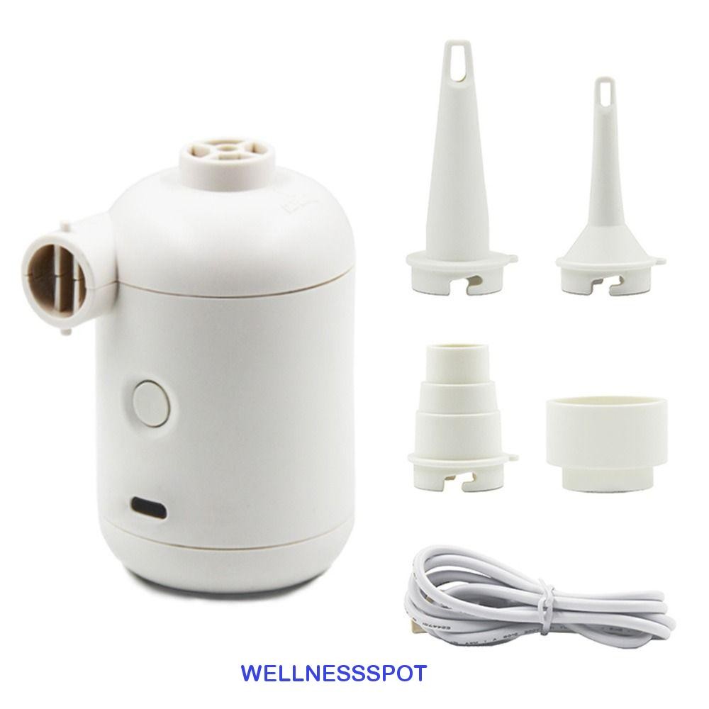 Wellnessspot ปั๊มลมไฟฟ้า, DC 5V Quick-Filled Air Inflatable ปั๊ม, Air Compressor USB ชาร์จแบบ ...