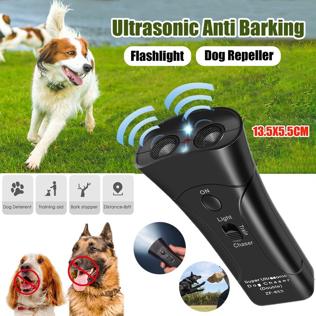 【COD】Ultrasonic Anti Barking Stop Bark Pet Dog Repeller Training Device ...