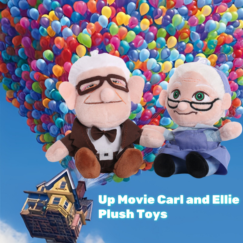 Up Movie Carl และ Ellie Plush Toys ตุ ๊ กตาตัวละครแอนิเมชั ่ นของขวัญที ...