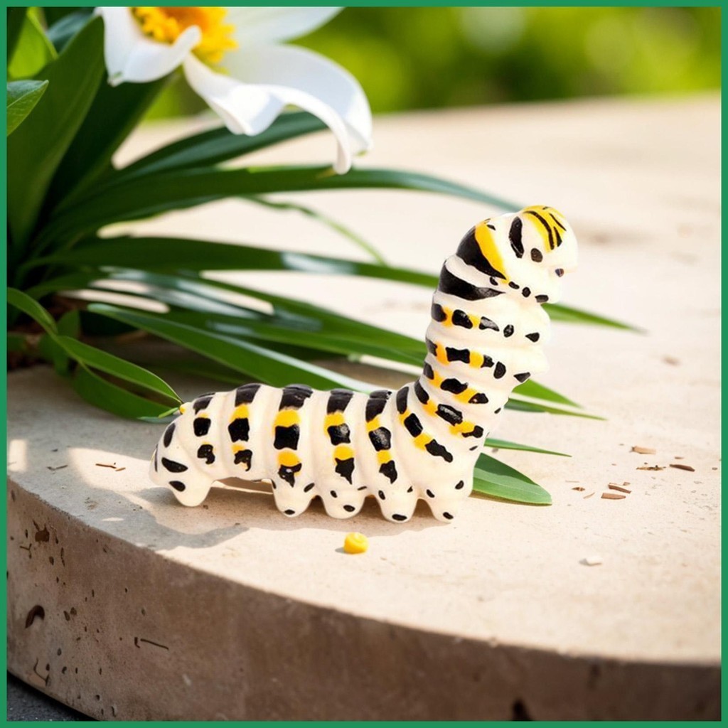 Caterpillar ตุ ๊ กตาหนอนปลอมจําลอง Caterpillar หนอนปลอม Crawling ...