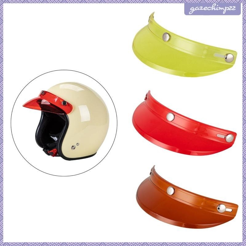 [ Visor Peak อินเทรนด์ Vintage Visor Peak สําหรับ 3/4 หมวกกันน็อคอะไหล่ ...