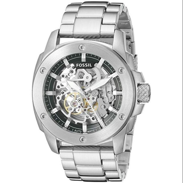 Fossil ME3081 Modern Machine Automatic Silver Tone Men's Watch | Shopee ...
