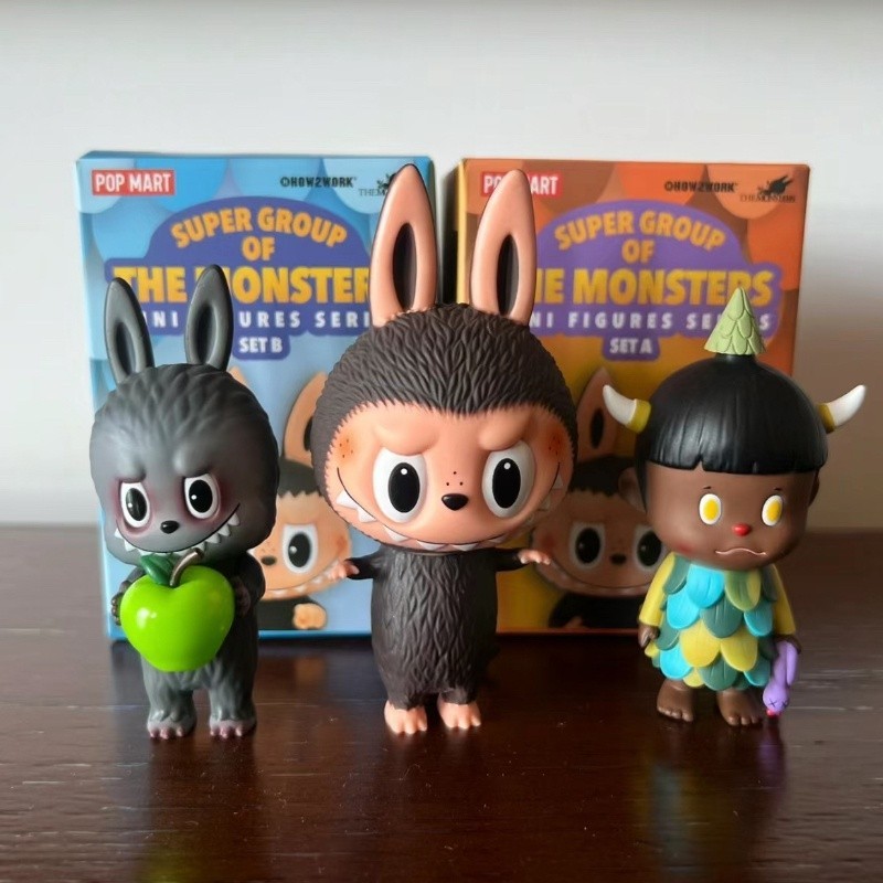 [ Genuine] labubu super group of the monsters mini figure toy for kids ...