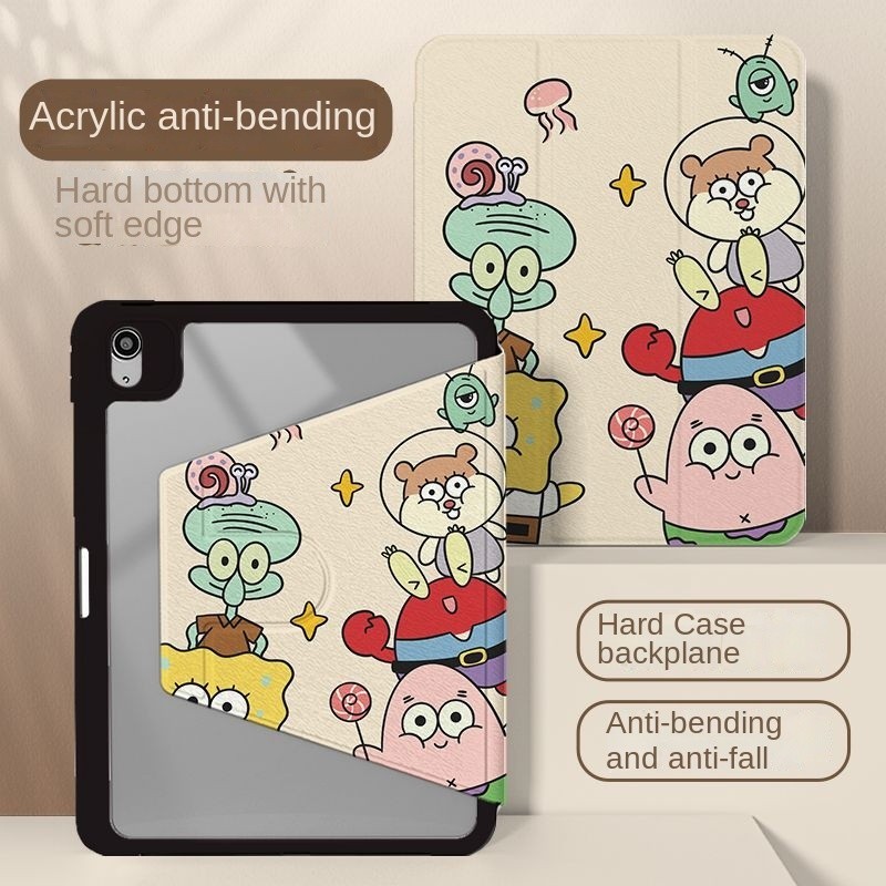 เคสอะคริลิคป ้ องกันสําหรับเคส iPad 360 ° การหมุน Gen7/8/9 10.2 Gen5/6 ...