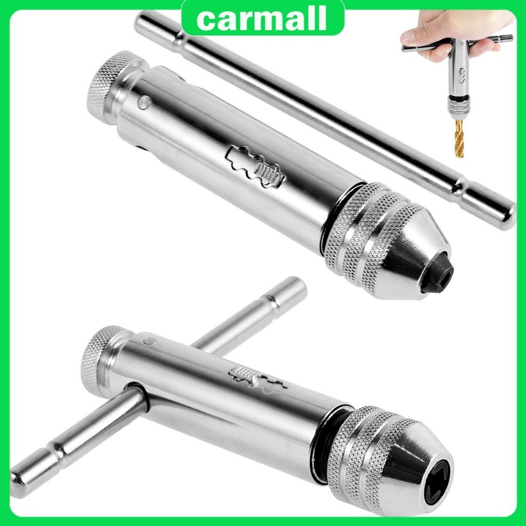 2 ชิ้น T Handle Ratchet Tap Holder ประแจปรับ T ประเภท Ratchet Tap ประแจ ...