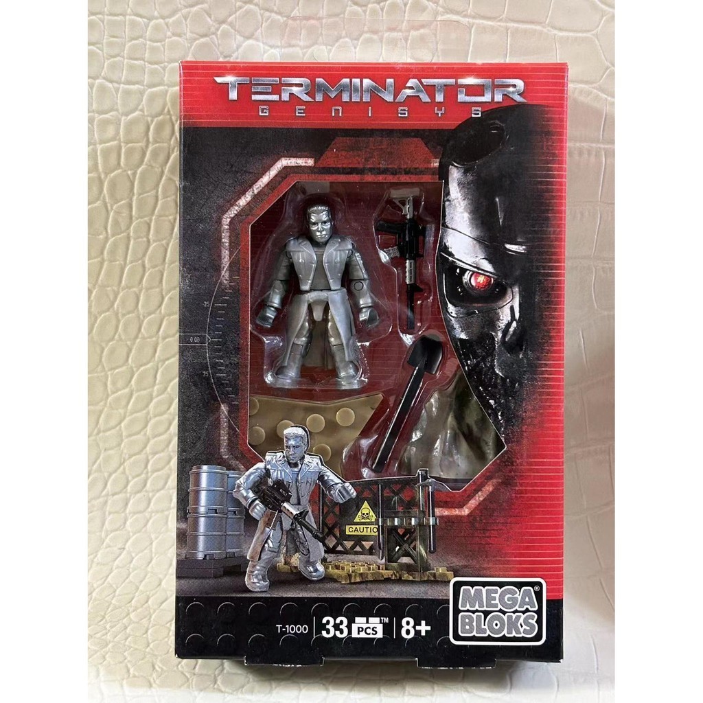 Ins MEGA BLOKS MEGA BLOKS Terminator ฉากภาพยนตร์ Building Block Man ตก ...