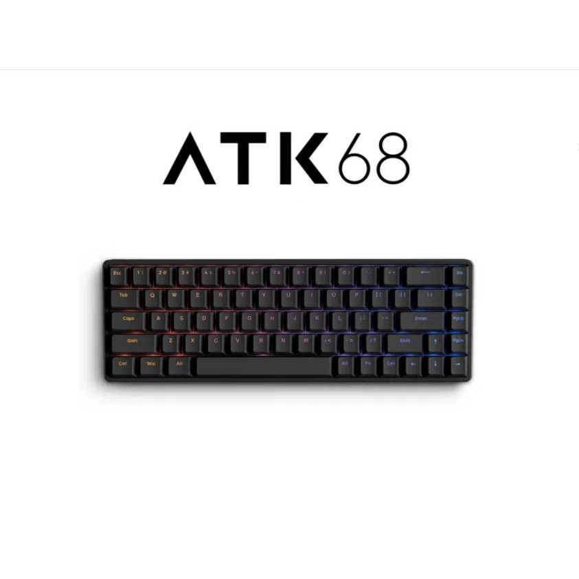 Atk ATK68 AIR แบบมีสายโหมดเดียว esports สวิตช์แม่เหล็กคีย์บอร์ดแบบกลไก RGB แบบถอดเปลี่ยนได้ร้อน ...