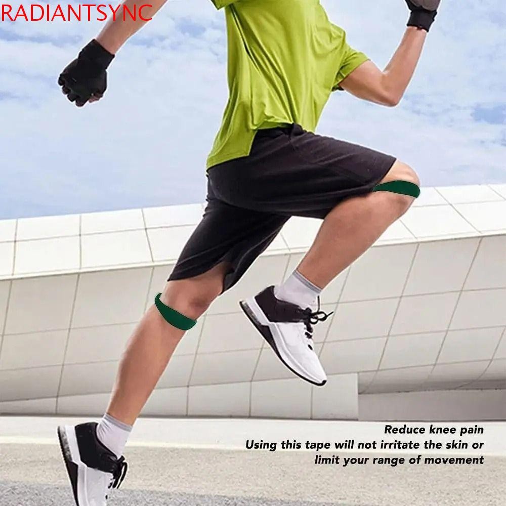Radiantsync Patella Tendon สายรัดเข่า, ซิลิโคนป้องกันเข่า Patella ป้องกัน Band, สบายข้อต่อ ...