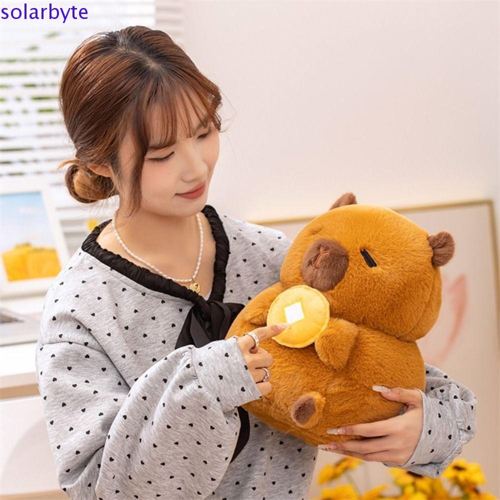Solarbyte Capybara ของเล่นตุ๊กตา,สีส้มการ์ตูน Capybara ตุ๊กตาตุ๊กตา, เด็กมาพร้อมกับตุ๊กตาจําลอง ...