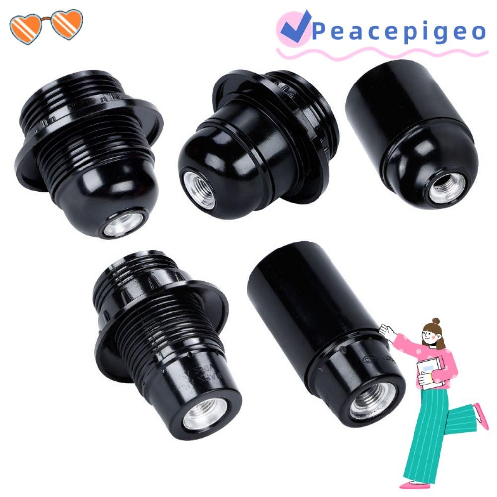 Peacepigeo ที่วางโคมไฟ Bakelite Screw Mouth โคมไฟตั้งพื้น E27 E14 โคมไฟตั้งโต๊ะ | Shopee Thailand