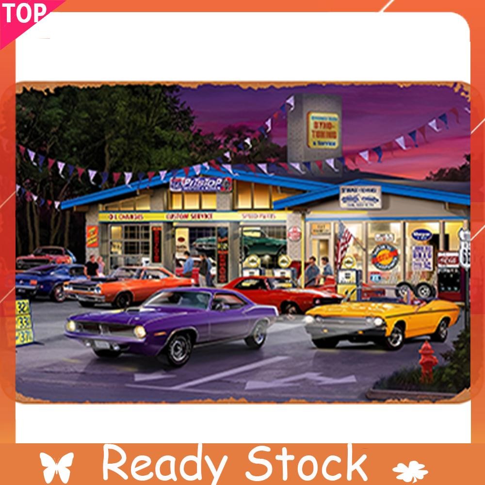 Vintage Metal Plate Router 66 ภาพวาดเหล็กสี่เหลี่ยม Wall Home ...