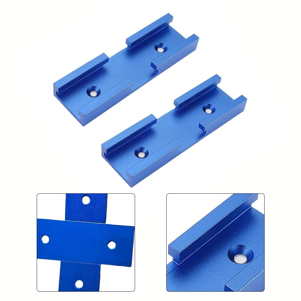 2pcs 80mm งานไม้ Chute Cross Track Connector T-Track Intersection ...