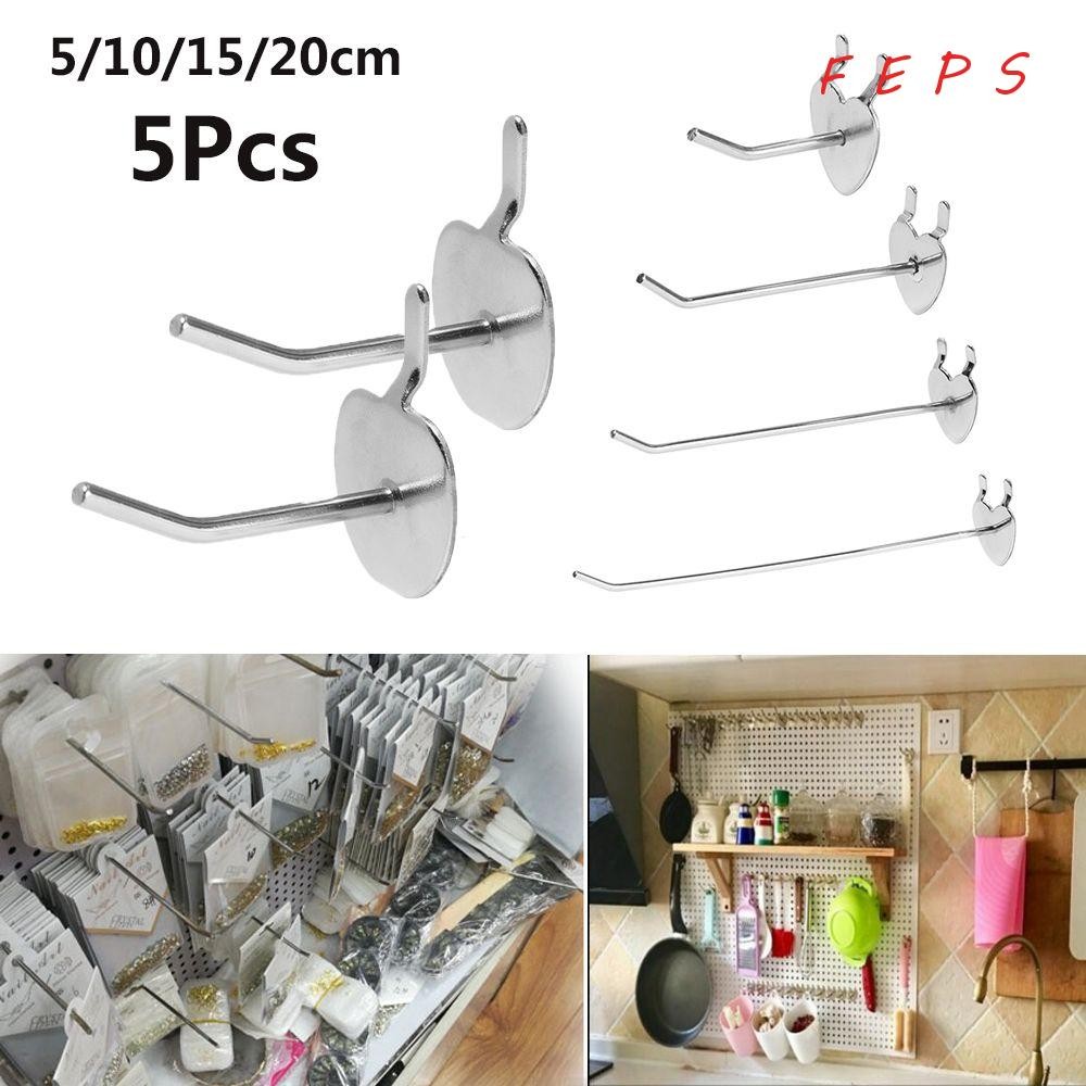 Feps 5 ชิ้นชั้นเก็บทนทานสะดวกแขวนเหมาะกับแผง Perforated ขายปลีก Shop Peg | Shopee Thailand