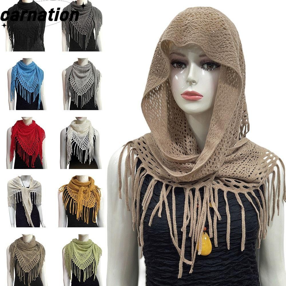 Carnation ความร้อนคออุ่น, Bib Snap Fastener สามเหลี่ยมผ้าพันคอผ้าคลุม ...