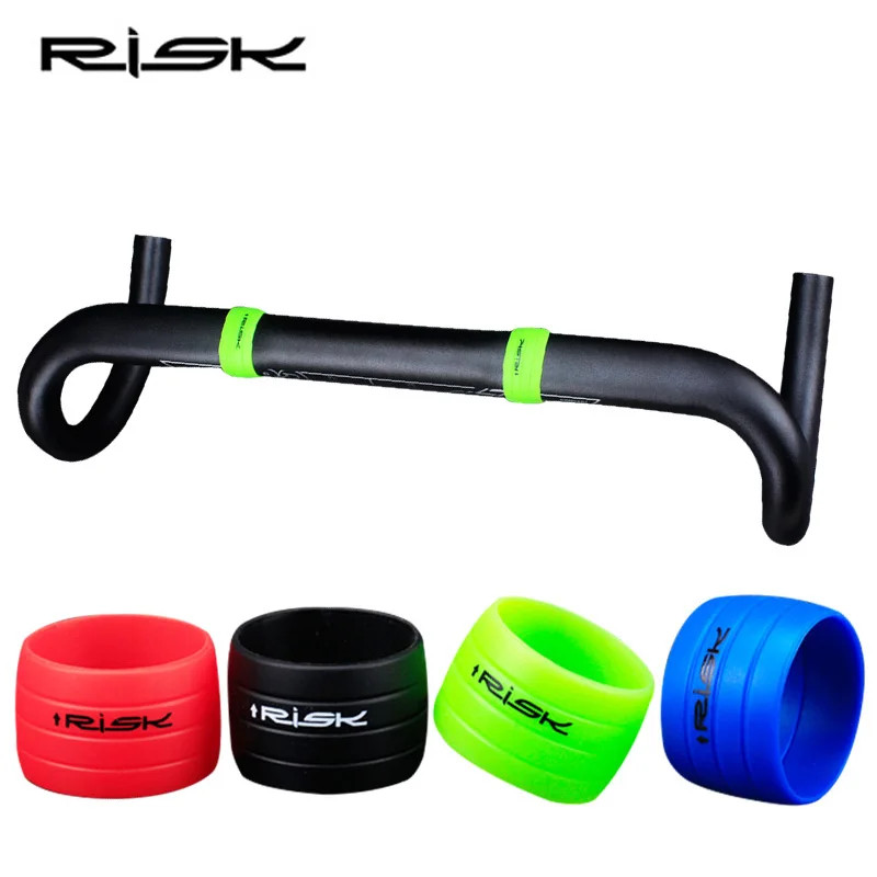 Risk 2pcs จักรยาน Handlebar เทปปลั๊กซิลิโคนจักรยานเสือภูเขา Anti-skip ...