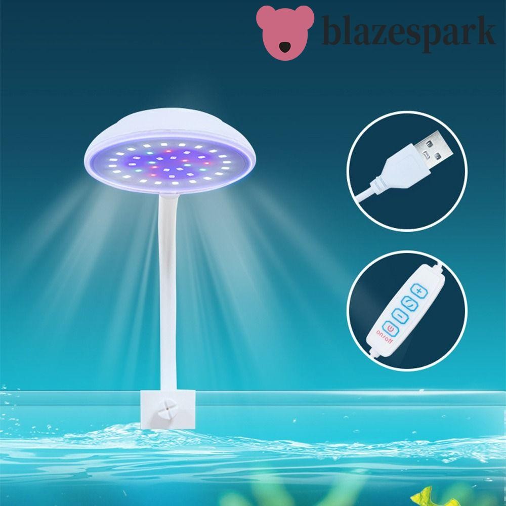 Blazespark โคมไฟคลิปตู้ปลา, Mini 5/7W คลิปบนไฟตู้ปลา, อเนกประสงค์ 360 องศาพร้อมสาย USB USB Plug ...