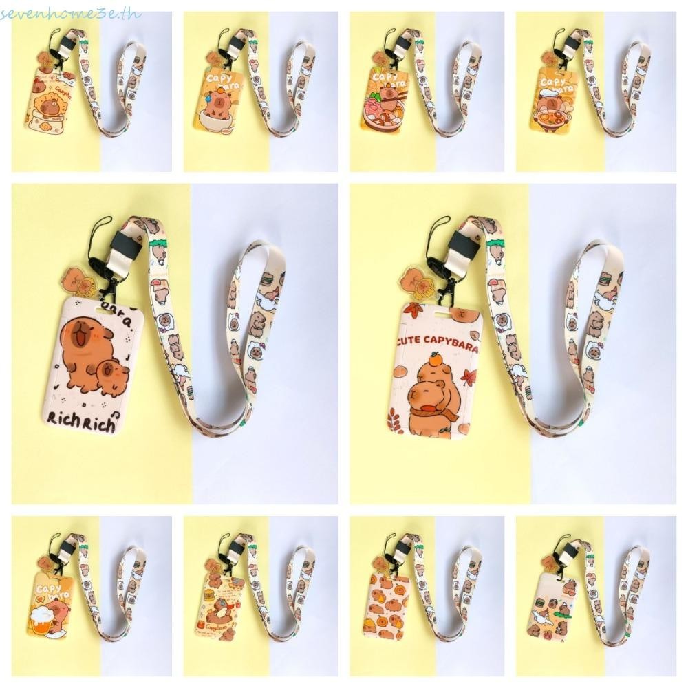 Sevenhome3e Capybara Card Holder, ABS พลาสติกการ์ตูน Card Case, 10 ...