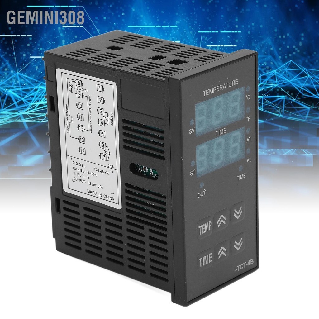 Gemini308 BERM PID Temperature Controller จอแสดงผลดิจิตอล LED ตัวควบคุมอุณหภูมิสำหรับเครื่องกด ...