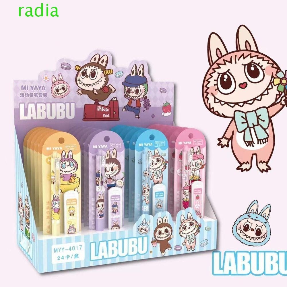 Radiantzap Labubu Mechanical ดินสอ Set, 0.5 มม.กดดินสอเติม Leads, อุปกร ...