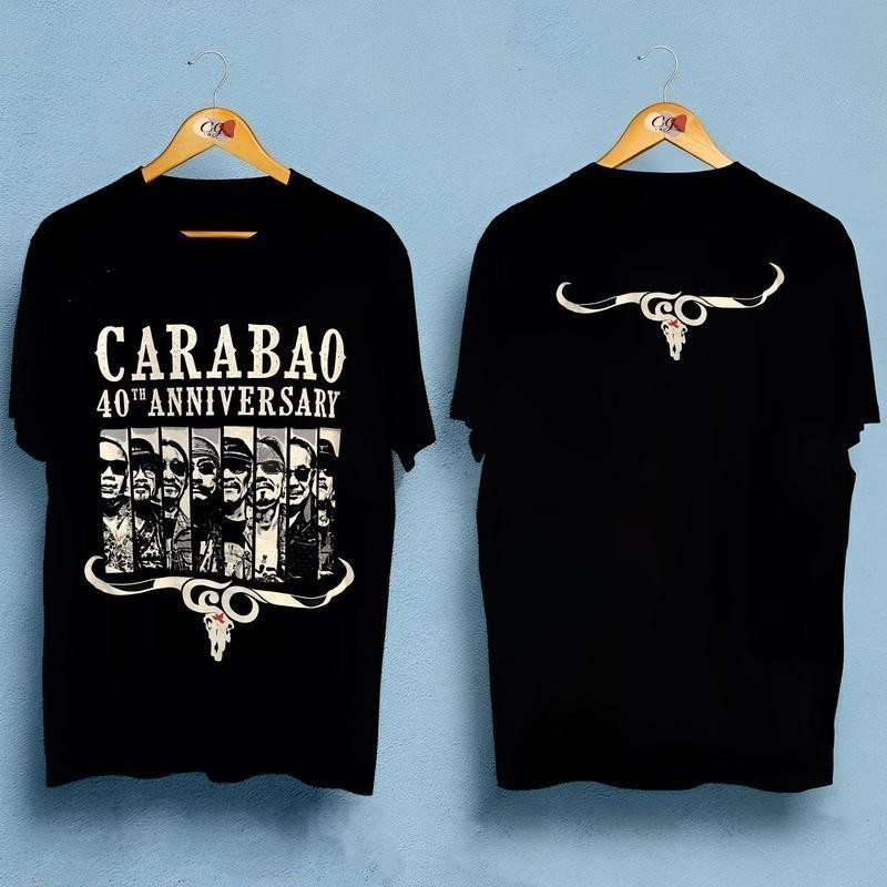 Carabao t-shirt [พร้อมส่ง] เสื้อยืดคอกลมแขนสั้นพิมพ์ลาย 40 ปี วงคาราบาว ...