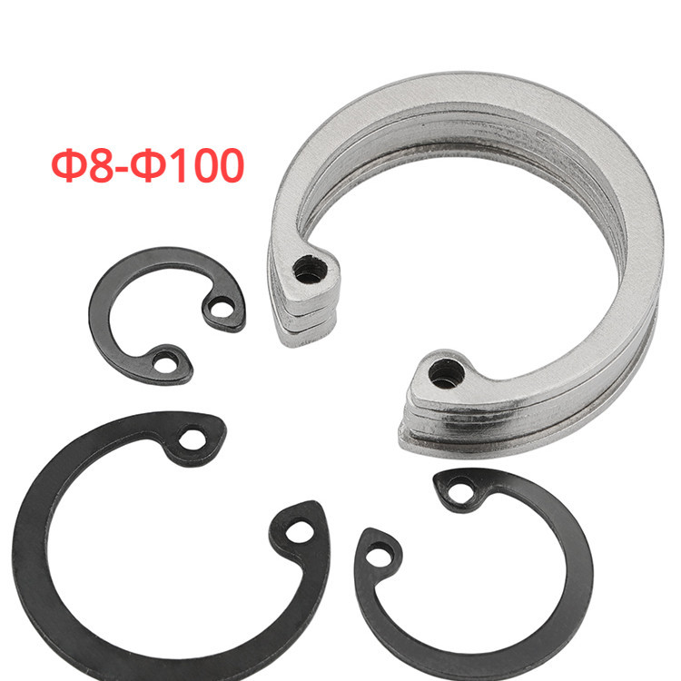 [YHM1] แหวนล็อค ใน ตัว C 65Mn/สแตนเลส 304 . M8-M120 / Internal Retaining Snap Ring 65Mn/SUS304 ...