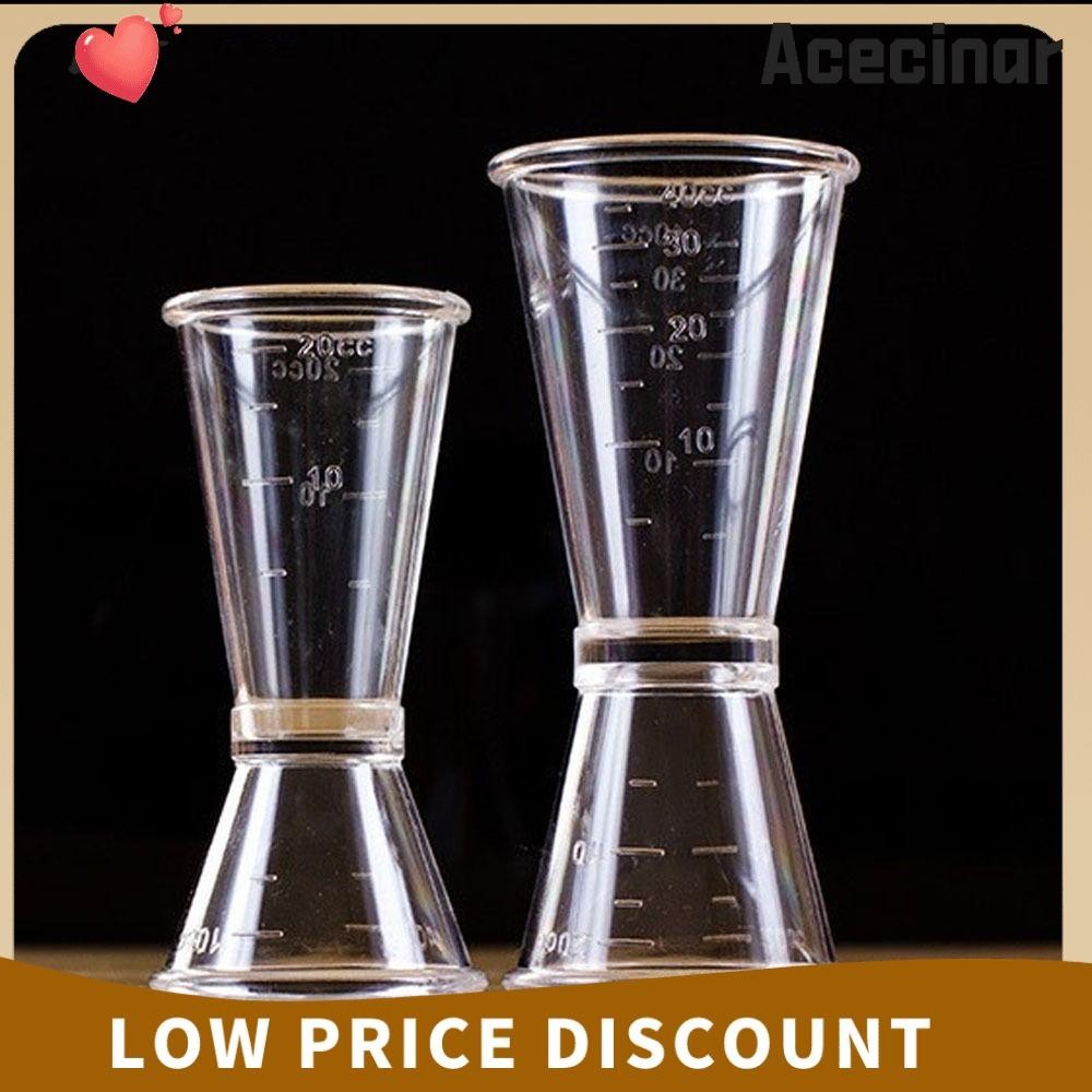 Acecinar ถ้วยตวง, PP 10/20cc เครื่องปั่นค็อกเทล, 20/40cc ความจุขนาดใหญ่อุปกรณ์ครัว Double Shot ...