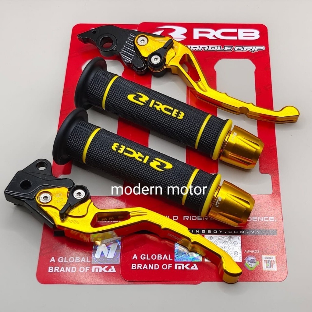 แพ็คเกจ 3in1 ปลอกแฮนด์ RCB HG55 ORIGINAL+Handle Cnc+Jalu Handlebar Cnc ...
