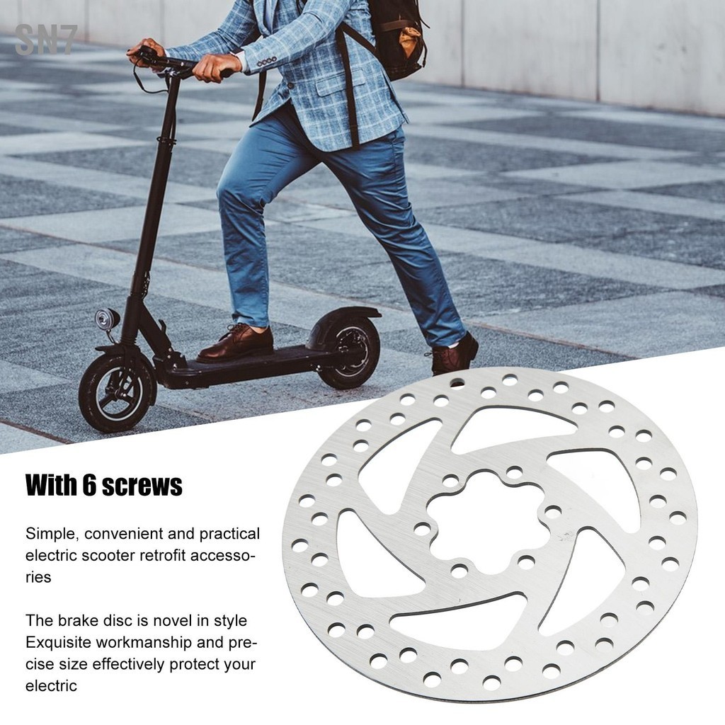 6 Hole Brake Disc Electric Scooter Brake Disc - 140mm Stainless Steel 6 ...