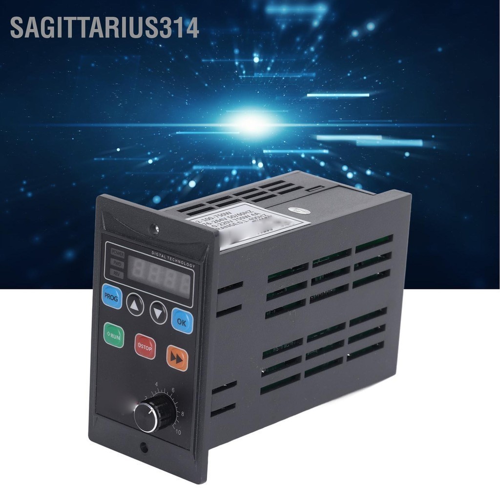 Sagittarius314 Variable Frequency Drive 1PH 176‑264V Input 3PH 0‑220V Output VFD 750W for Motor ...