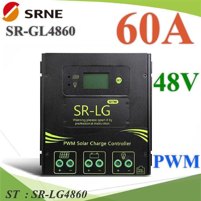 โซลาร์ชาร์จ คอนโทรลเลอร์ SRNE รุ่น SR-LG4860 12V-48V PWM รุ่น SR-LG4860 ...