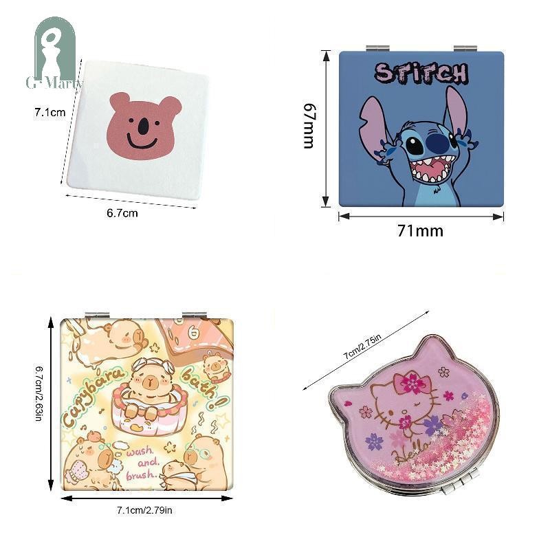 Gmarty น่ารัก Saniro Hello Kitty Capybara กระจกแต่งหน้าเดสก์ท็อปพกพา ...