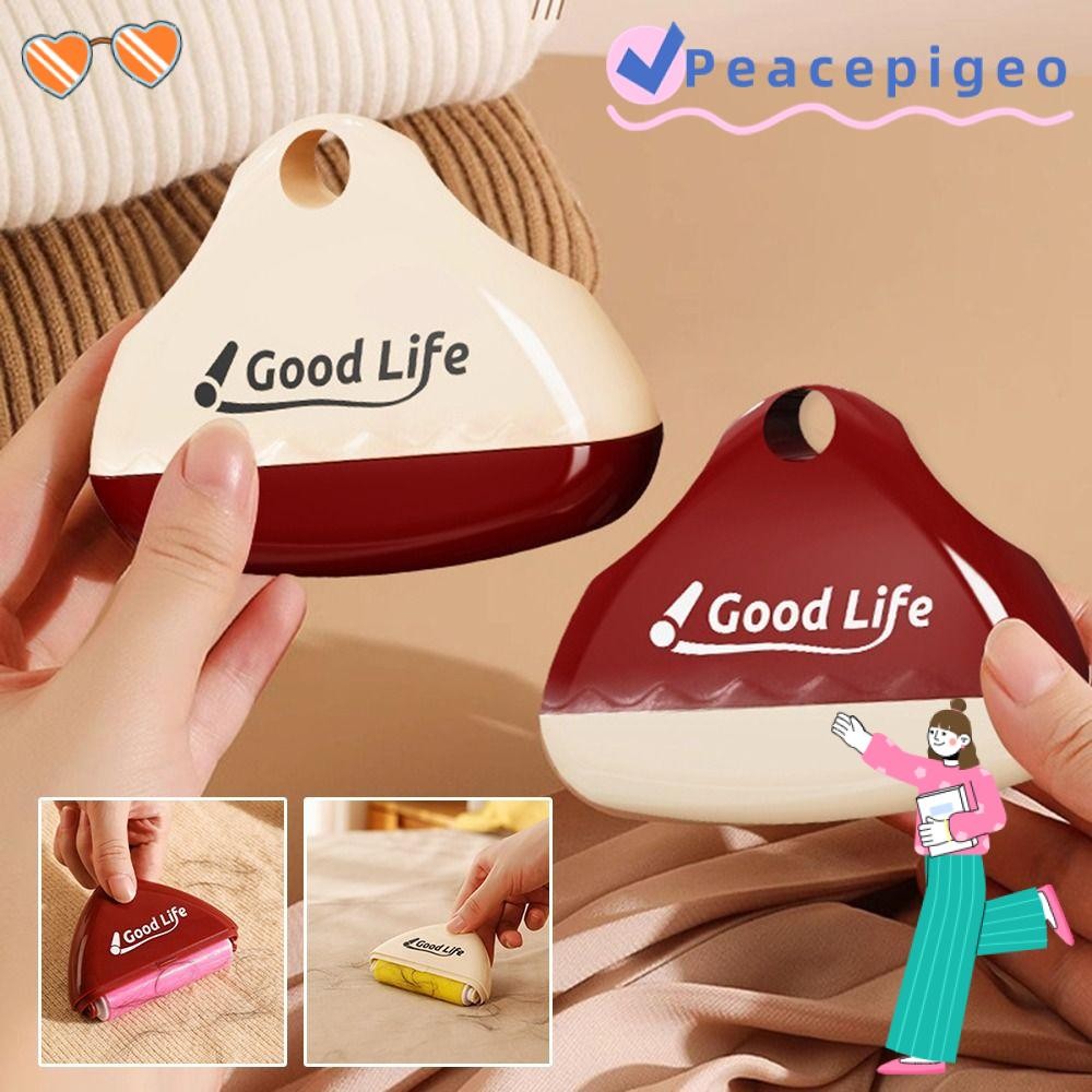 Peacepigeo Lint Roller, แบบพกพาสามเหลี่ยมเสื้อผ้า Lint Cleaner, Sticky Lint Remover Reusabl Mini ...