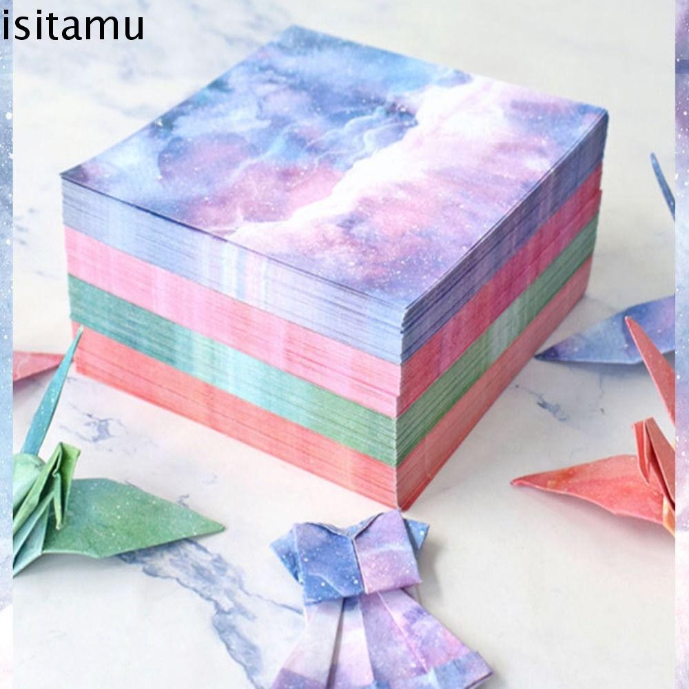 Isitaft Origami paper-cut Multicolor Galaxy Handcraft Square กระดาษงาน ...