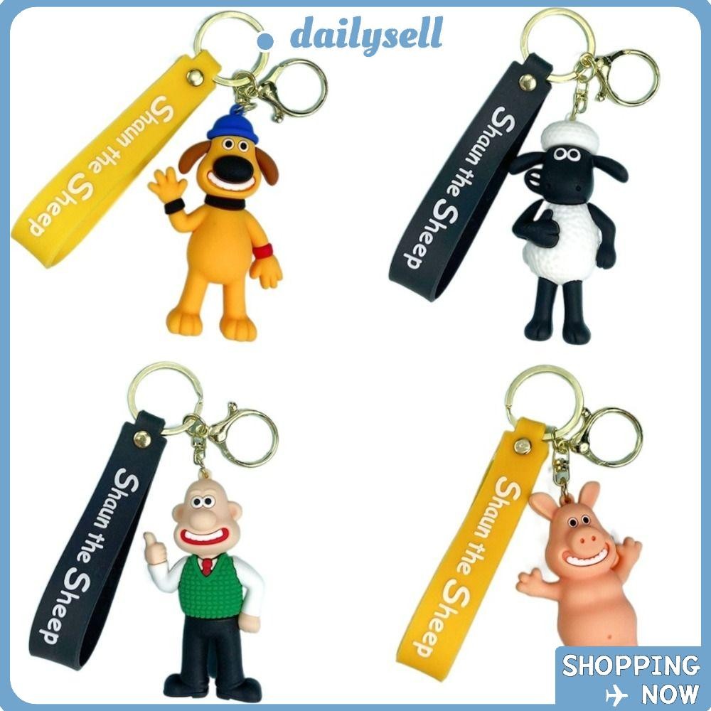 Daily ตุ๊กตาน่ารัก Action ของเล่น, PVC Bitzer หมูซนแกะ Shaun พวงกุญแจ ...