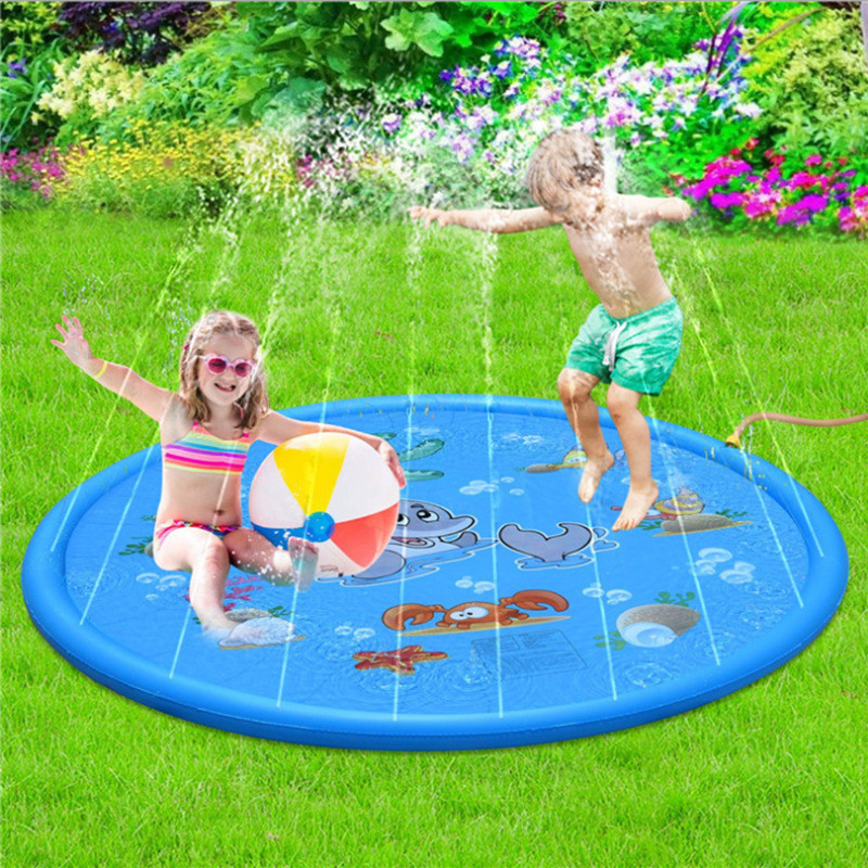 Cross-border PVC เด็ก Sprinkler Pad กลางแจ้ง Sprinkler Pad หญ้าเด็ก ...