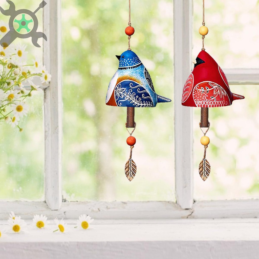 3d Bird Wind Chimes เรซิ่น Stained Bird Windchimes Pedant ประณีตตกแต่ง ...