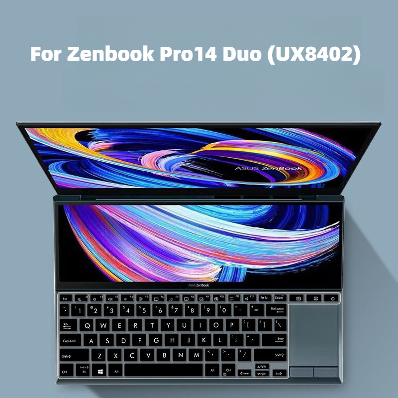 แล็ปท็อปแป้นพิมพ์ผิวสําหรับ Asus Zenbook Pro 14 Duo OLED UX8402 UX8402Z ...