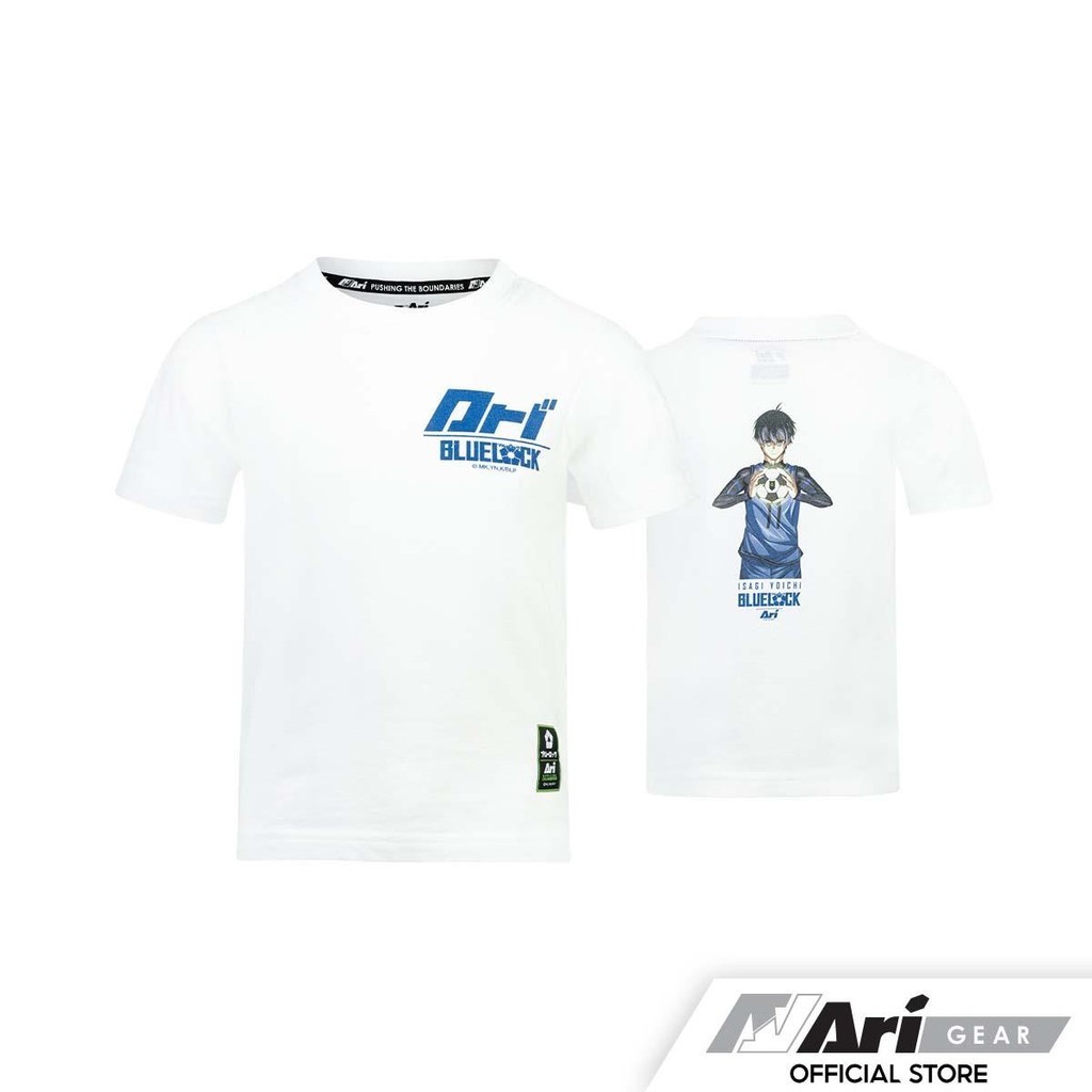 ARI X BLUE LOCK KIDS ISAGI TEE - WHITE/BLUE/BLACK เสื้อยืด อาริเด็ก ...