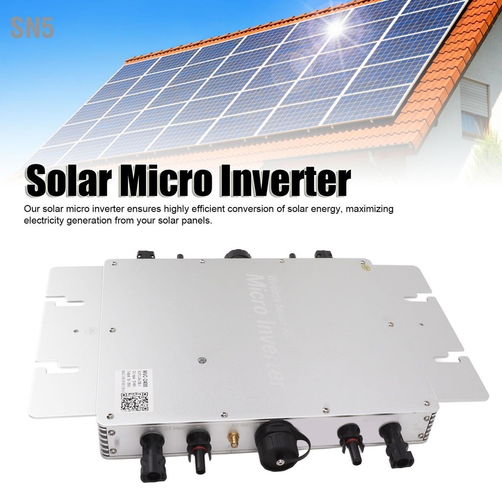 SN5 WVC 2400W พลังงานแสงอาทิตย์ Micro INVERTER IP65 กันน้ำ SOLAR Grid Tie อินเวอร์เตอร์พลังงาน ...