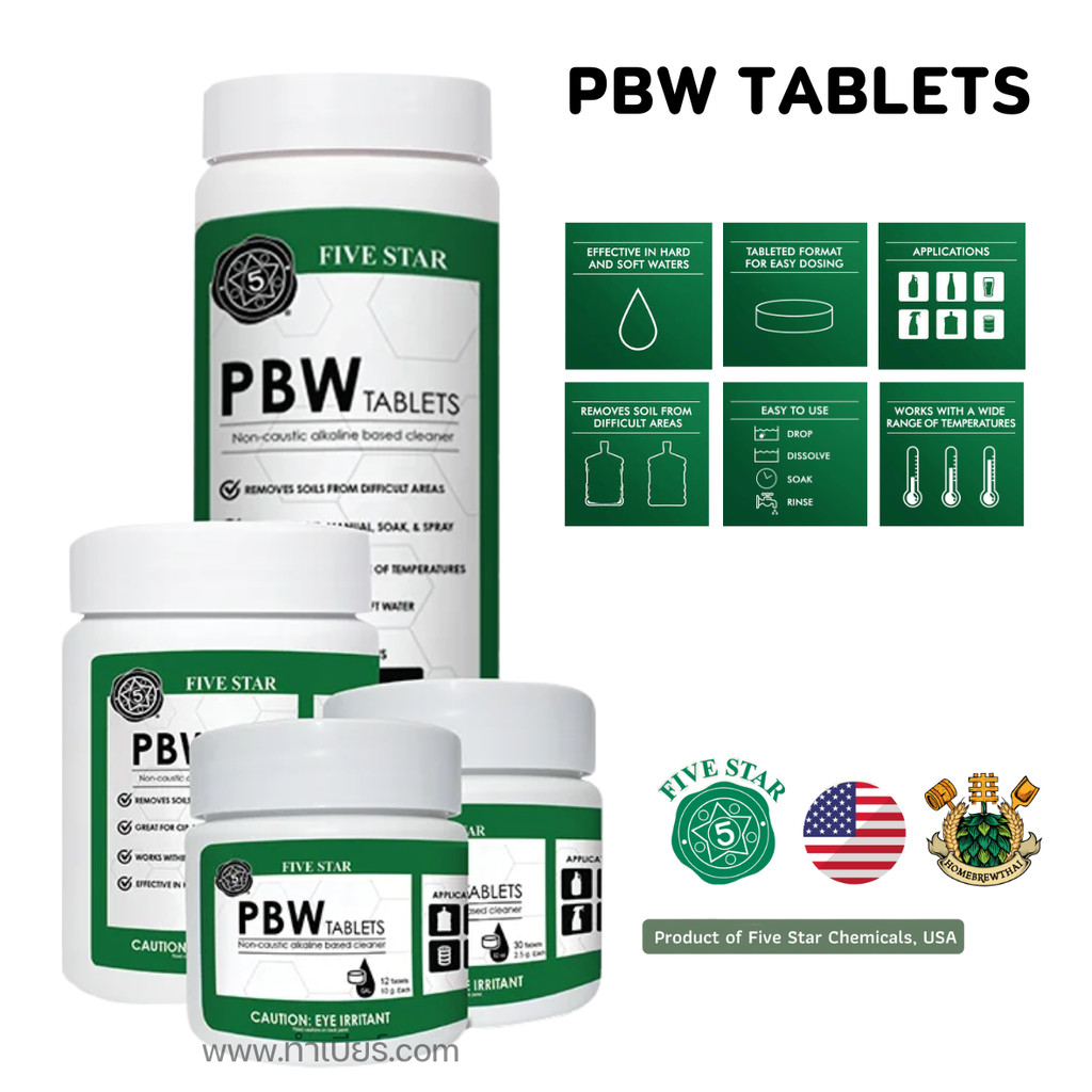 PBW Tablets สารทำความสะอาด PBW แบบเม็ด | Shopee Thailand