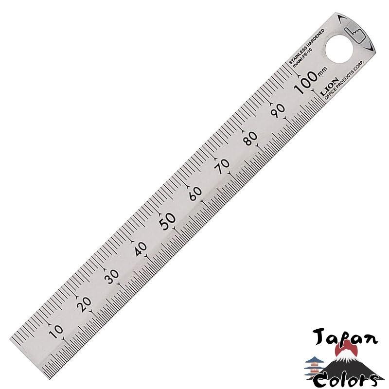 Lion Stationery Stainless Steel Ruler 100mm PS-10 | Shopee Thailand