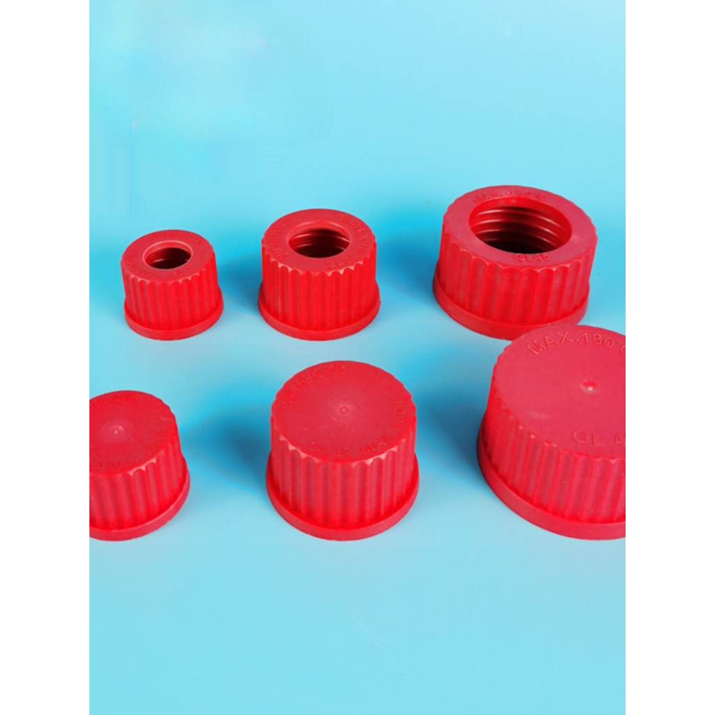 Gl14 GL18 GL25 GL32 GL45 สกรูฝาขวดสกรูฝาขวดรีเอเจนต์ฝาขวดสีฟ้าขวดแก้ว ...