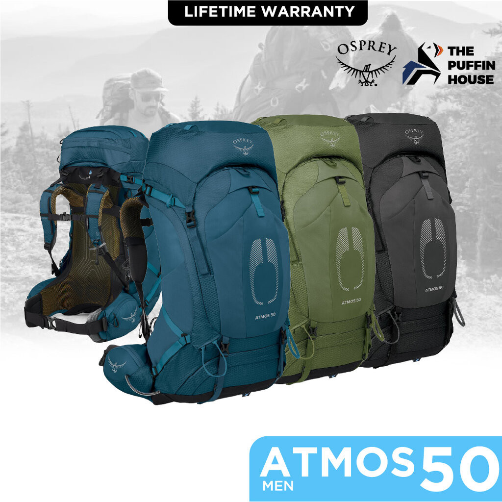 Osprey Atmos AG 50 Men's Backpacking (2022) | Shopee Thailand
