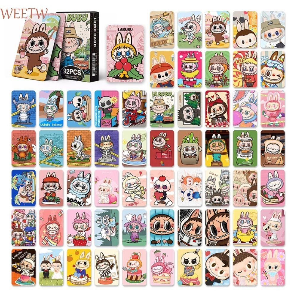 Weetw 92PCS Labubu โปสการ ์ ด , การ ์ ตูน HD พิมพ ์ คอลเลกชัน Lomo Card ...