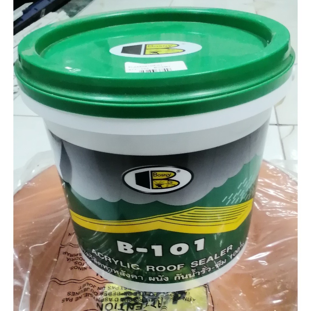 อะคริลิคกันซึม สีขาว BOSNY B101 White มี 2 ขนาด 2kg และ 4.5kg ซ่อมแซม ...
