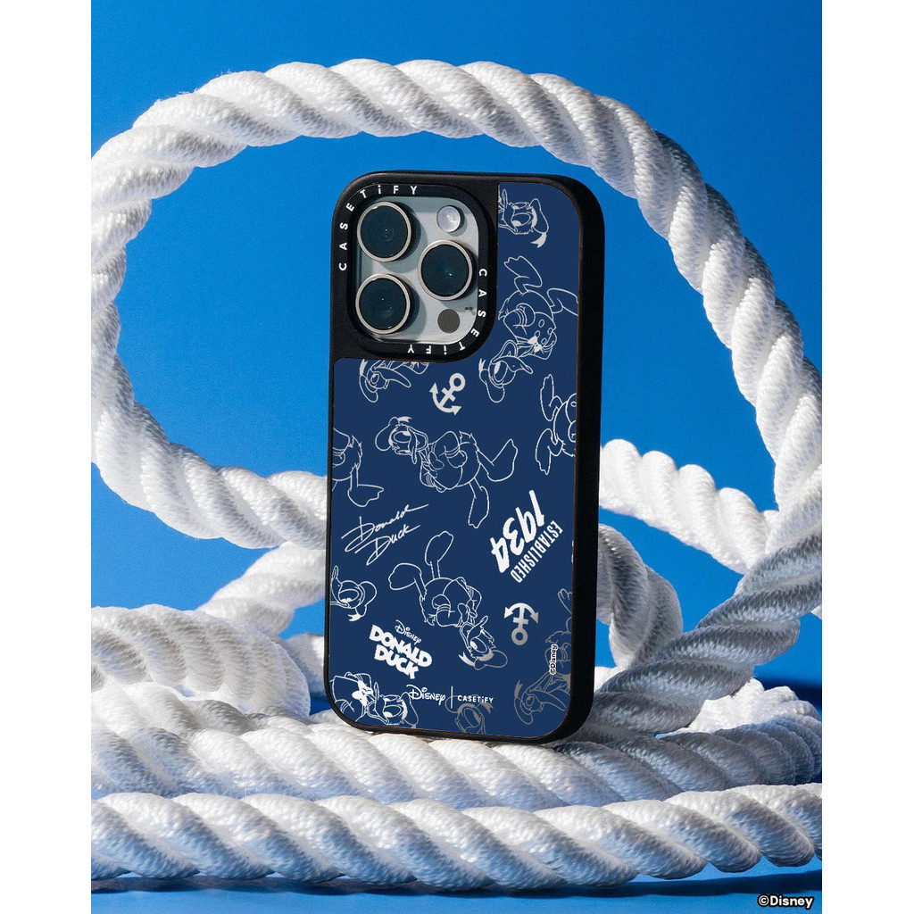 Casetify X Disney Donald Duck Medley รูปแบบแม ่ เหล ็ กดูด Matte Black ...